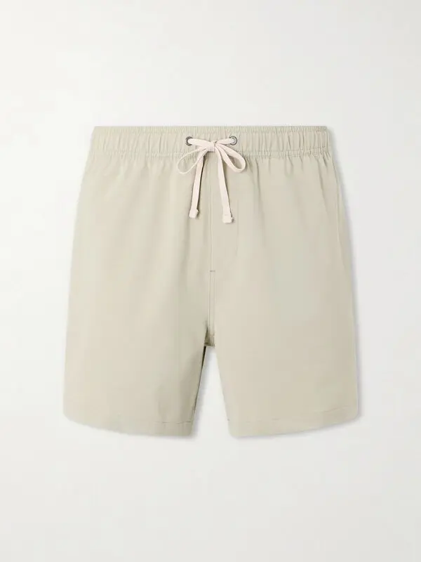 Onia Land To Water Straight-leg Mid-length Swim Shorts - Green