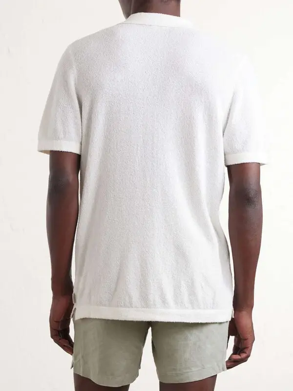 Onia Cotton-blend Terry Polo Shirt
