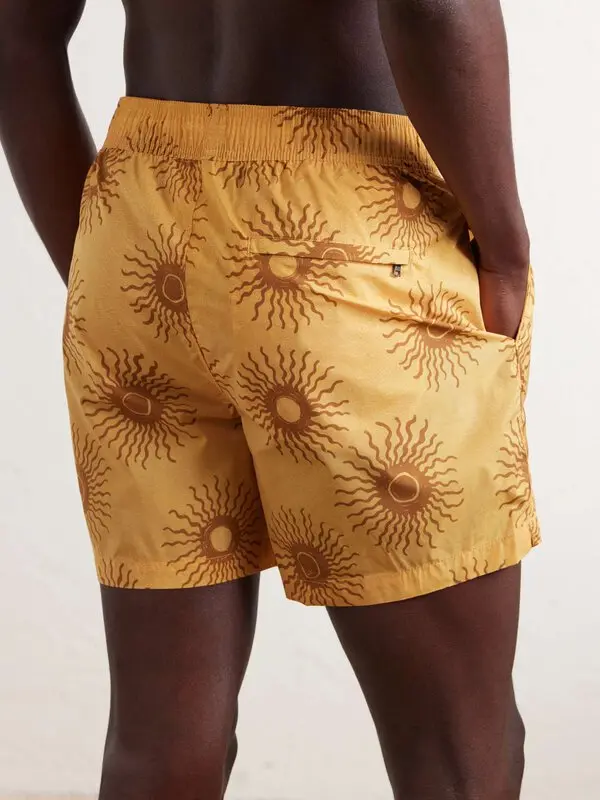 Onia Charles Straight-leg Printed Swim Shorts