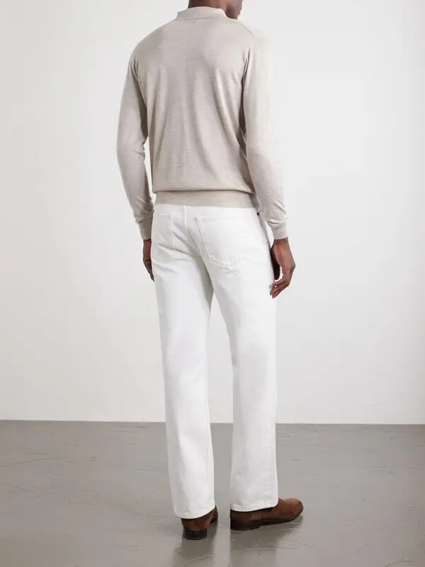 Fedeli Sportman Cashmere And Silk-blend Polo Shirt