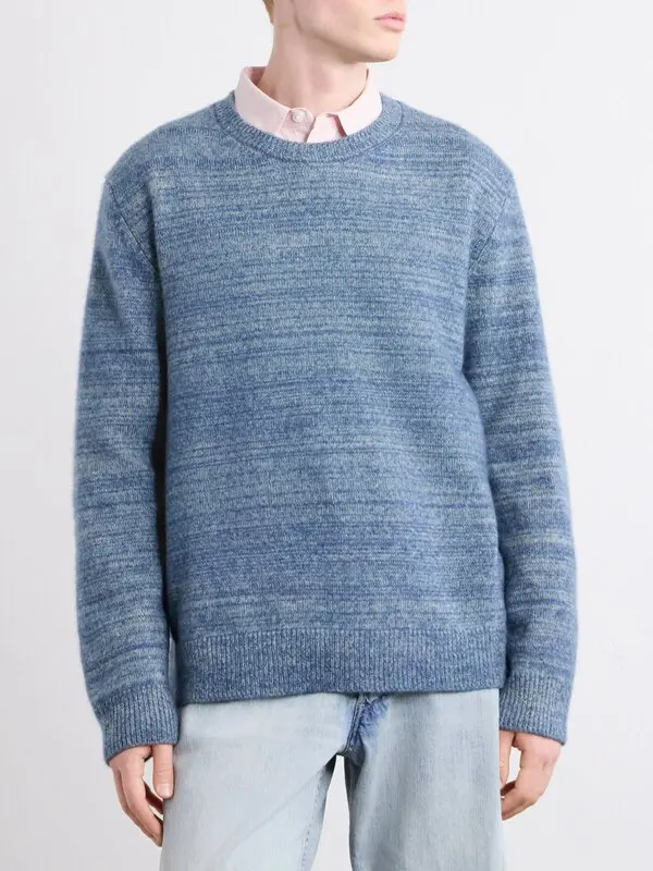 THE ELDER STATESMAN Nimbus Striped Cashmere And Silk-blend Sweater
