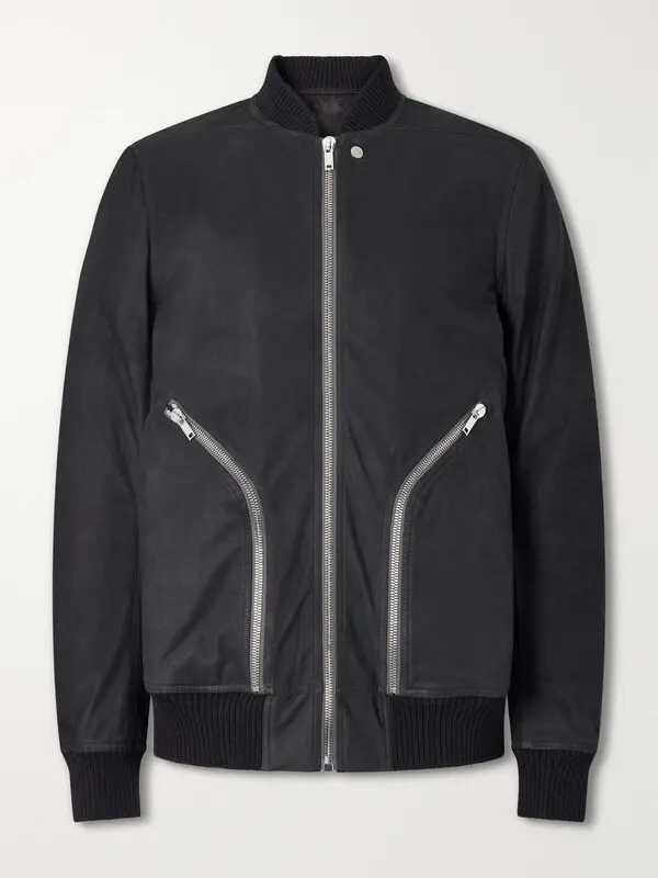 Rick Owens Bauhaus Leather Zip-up Flight Jacket