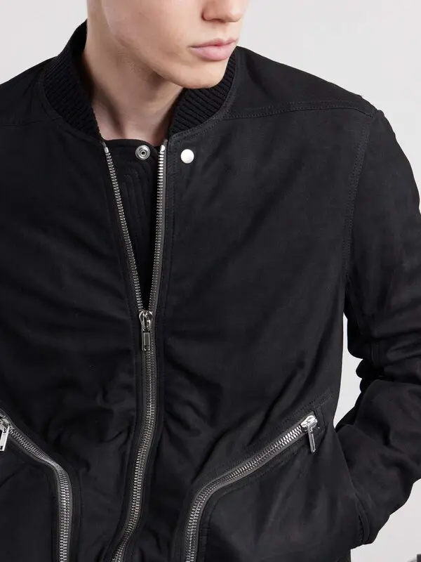 Rick Owens Bauhaus Leather Zip-up Flight Jacket
