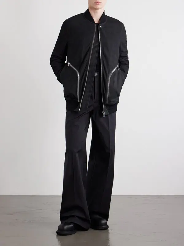 Rick Owens Bauhaus Leather Zip-up Flight Jacket