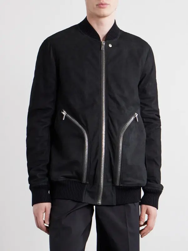 Rick Owens Bauhaus Leather Zip-up Flight Jacket