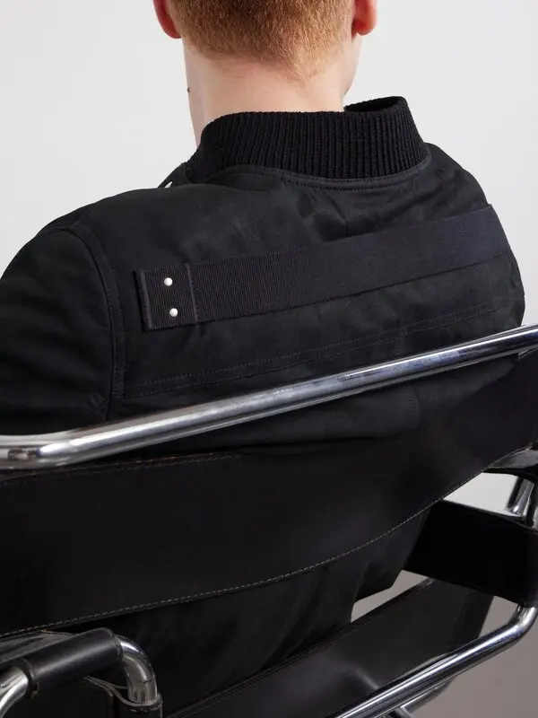 Rick Owens Bauhaus Leather Zip-up Flight Jacket