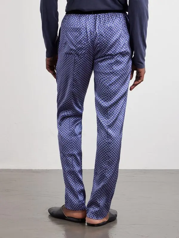 TOM FORD Printed Silk-blend Satin Pyjama Trousers