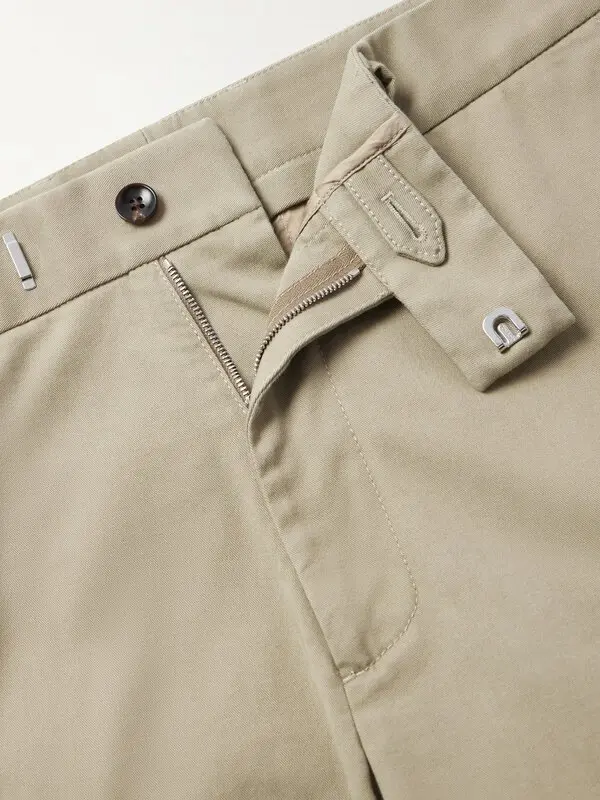 TOM FORD Tapered Cotton-blend Twill Trousers
