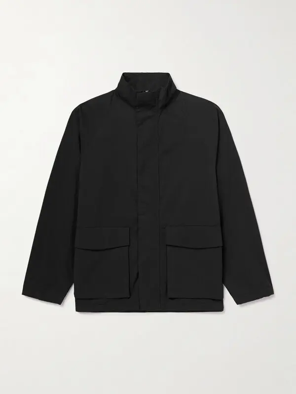 Nn07 Zip-up Cotton-blend Shell Jacket - Black