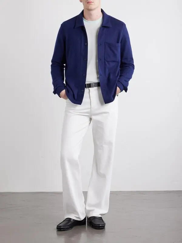 TOM FORD Logo-embroidered Cashmere Shirt