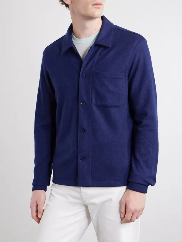 TOM FORD Logo-embroidered Cashmere Shirt