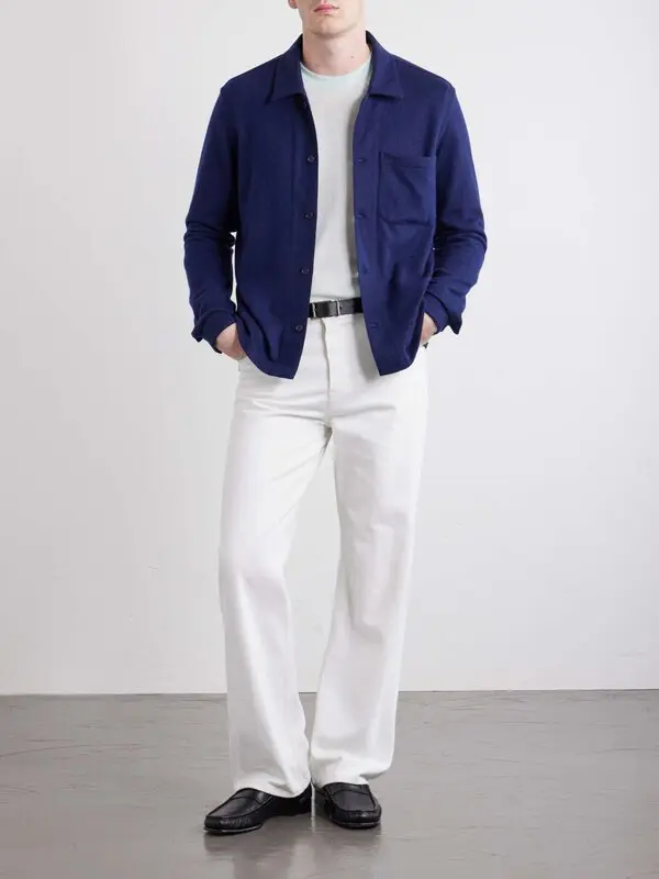 TOM FORD Logo-embroidered Cashmere Shirt