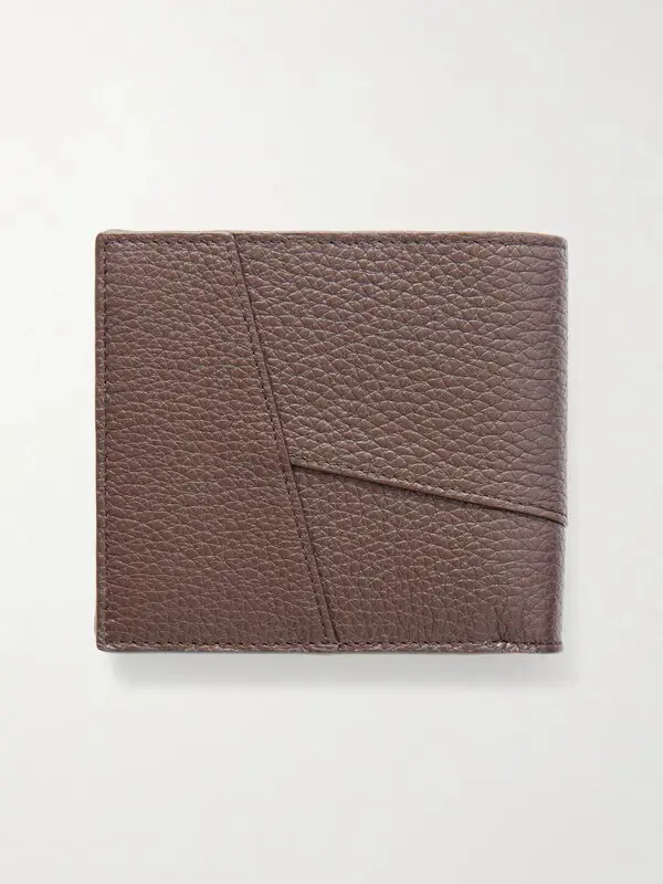 Loewe Puzzle Edge Panelled Full-grain Leather Bifold Wallet - Brown