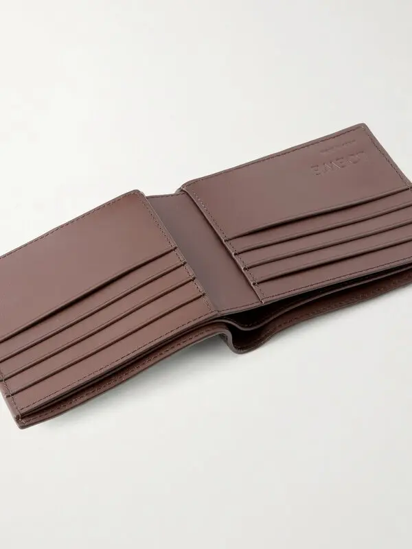 Loewe Puzzle Edge Panelled Full-grain Leather Bifold Wallet - Brown