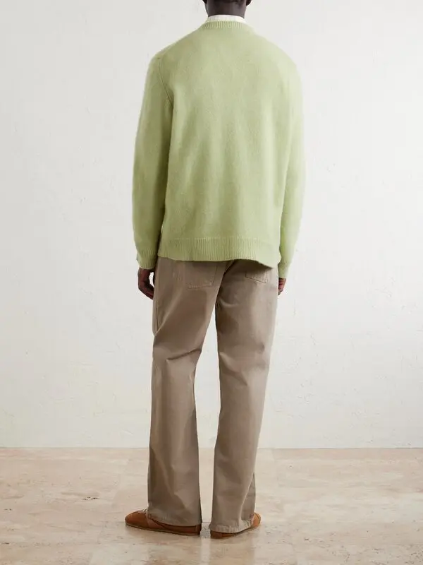 THE ELDER STATESMAN Nimbus Cashmere And Silk-blend Sweater