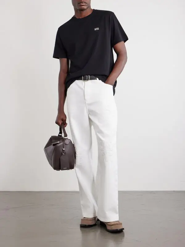 Loewe Anagram-embroidered Cotton-jersey T-shirt