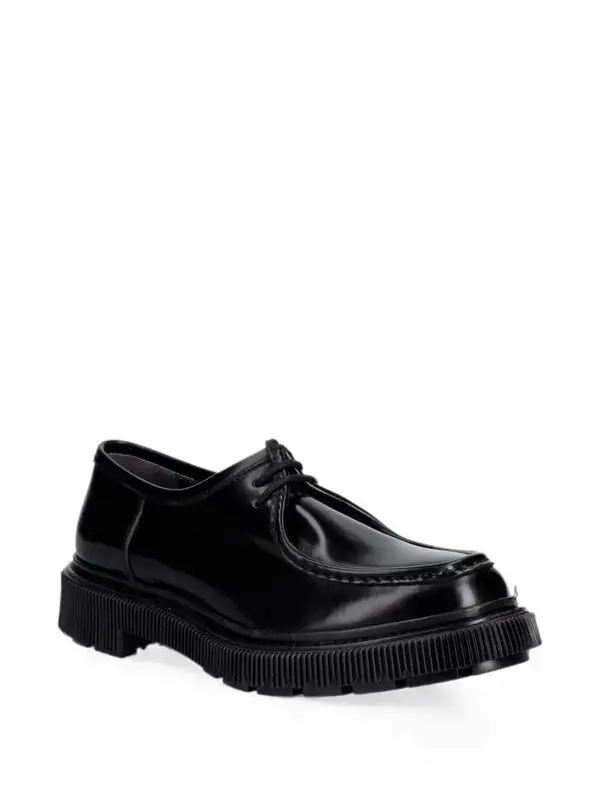 ADIEU PARIS Ridged-sole Lace-up Derby Shoes