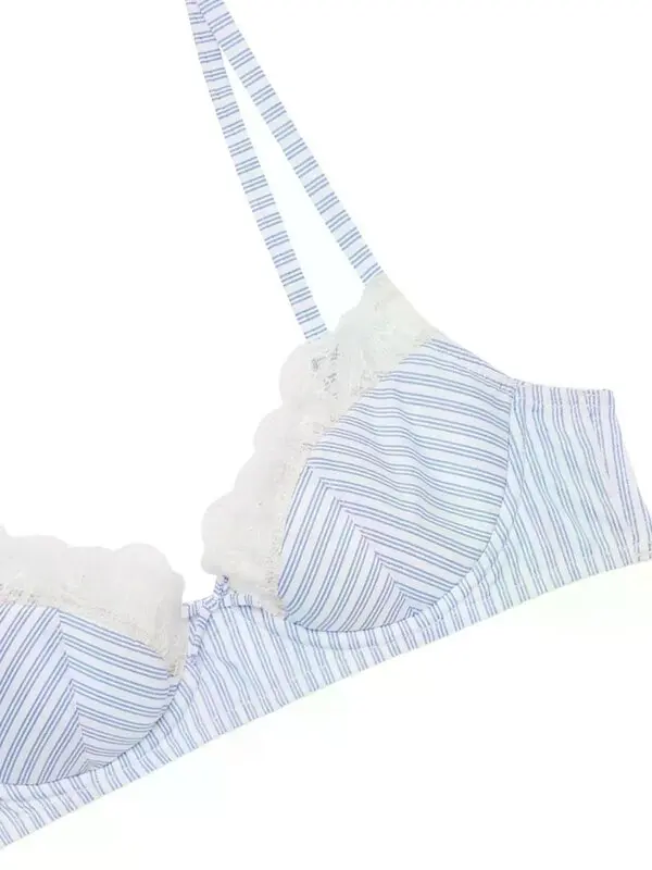 FLEUR DU MAL East Hampton Lace-trim Bra