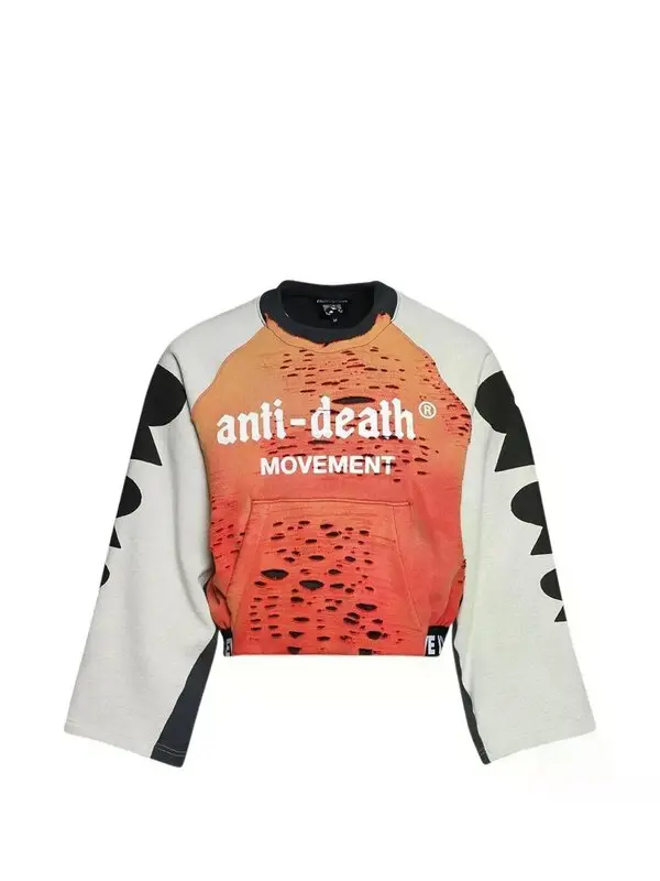 RIVINGTON ROI REBIS Amor Rose Cotton Sweater - Black