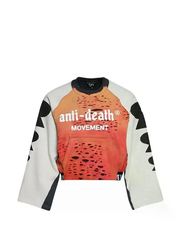 RIVINGTON ROI REBIS Amor Rose Cotton Sweater - Black