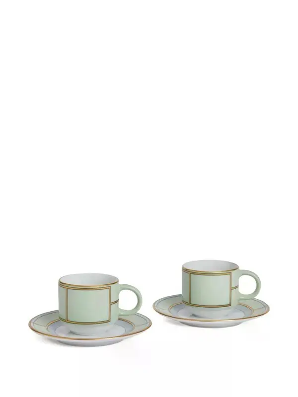 GINORI 1735 Diva Framed Coffee Cup And Saucer Set