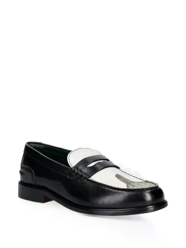 Clarks Craftmaster Graphic-print Leather Loafers