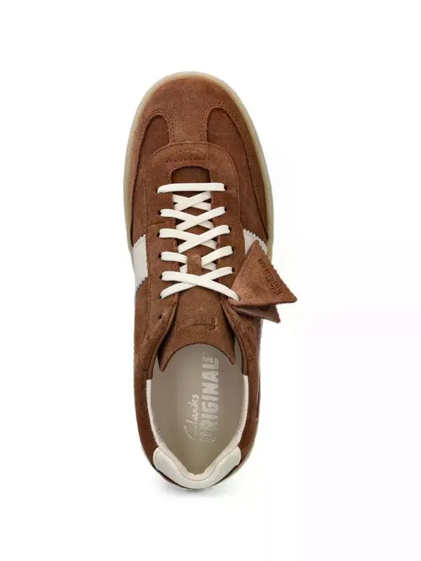 Clarks Suede Panelled Sneakers