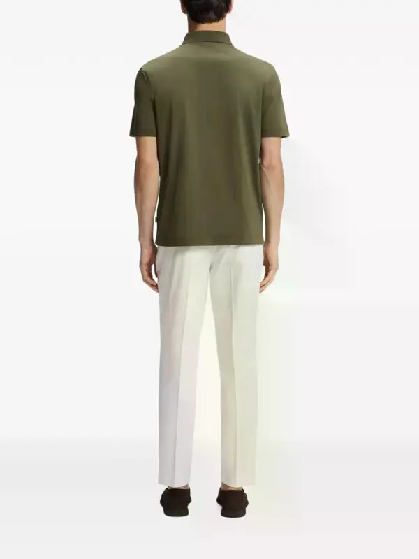 BOSS Mercerized-cotton Polo Shirt With Double B Monogram