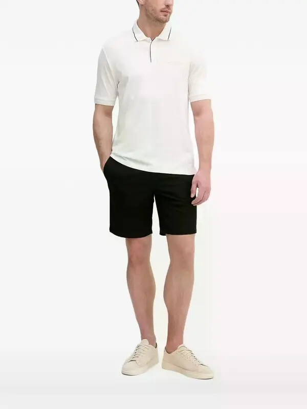 Armani Exchange Logo Plaque Chino Shorts - Black