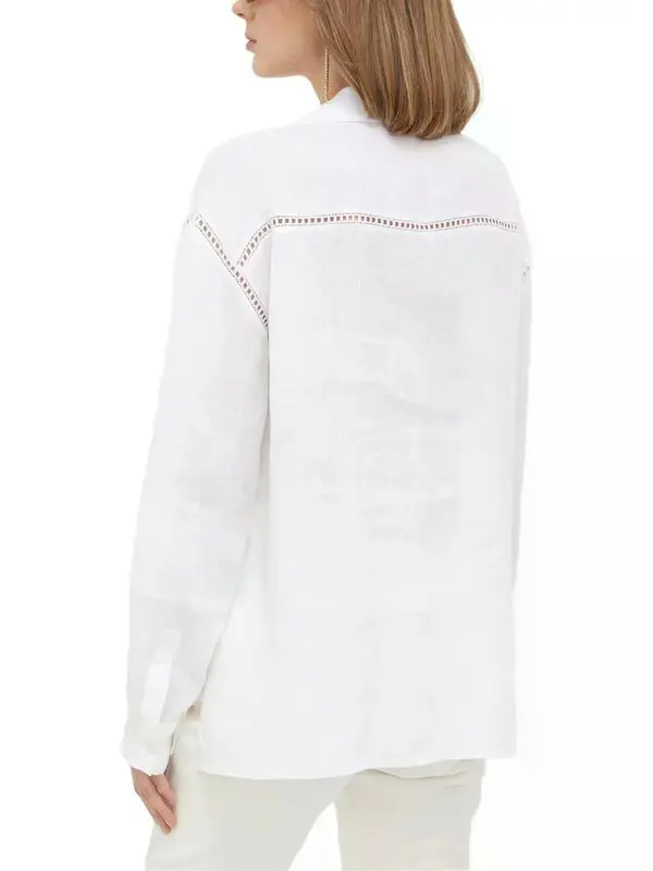 Beatrice B Open-knit Shirt With Sun Embroidery