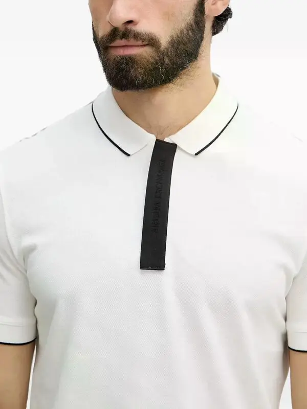 Armani Exchange Logo-tape Polo Shirt