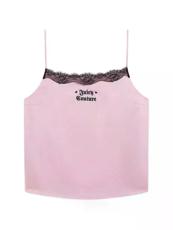 Juicy Couture Lace-trim Heart-print Pajamas - Pink