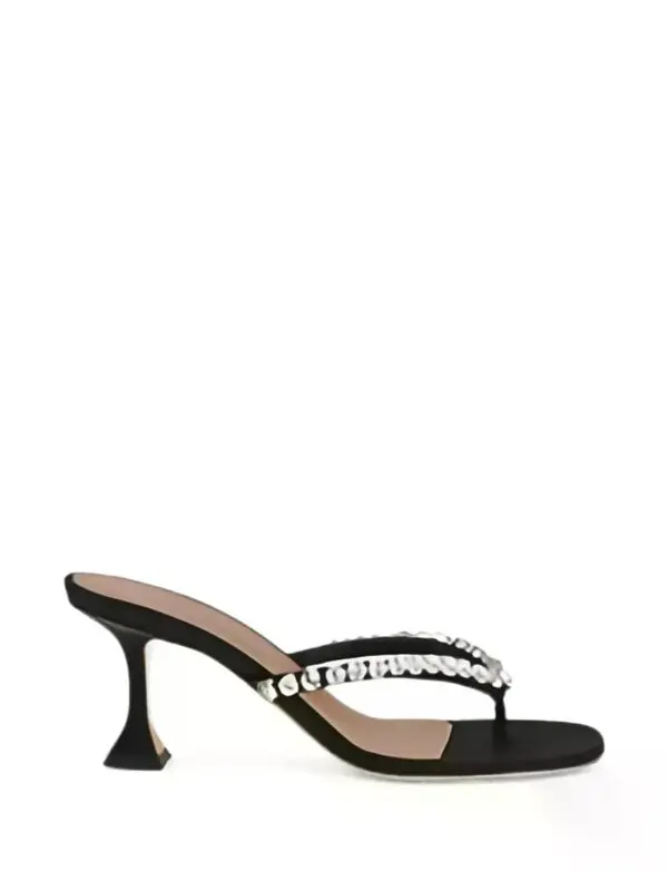 Amina Muaddi Gigi Crystal-embellished Sandals - Black