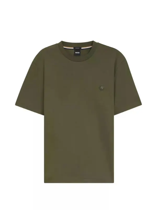 BOSS Mercerized-cotton T-shirt With Double B Monogram