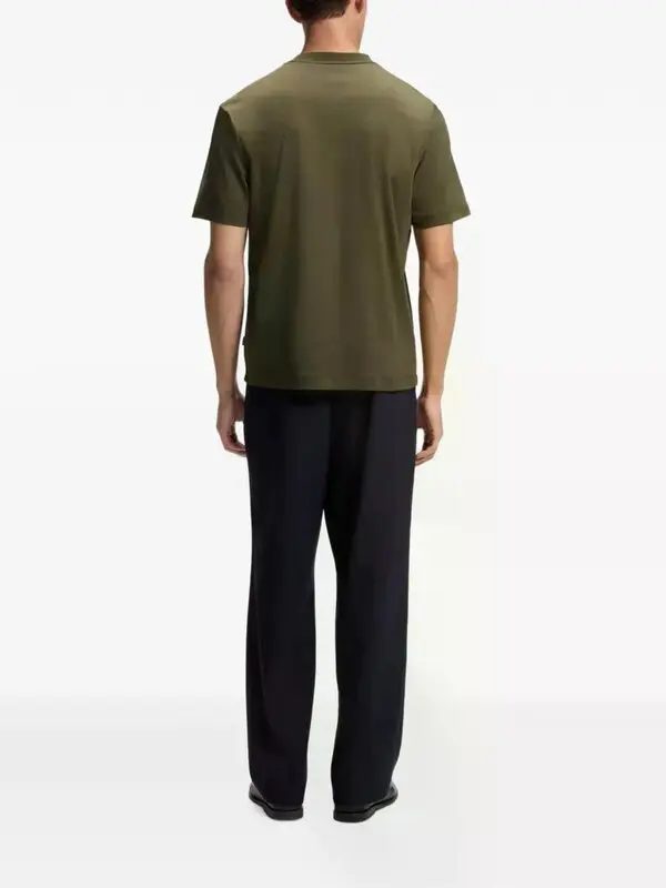 BOSS Mercerized-cotton T-shirt With Double B Monogram