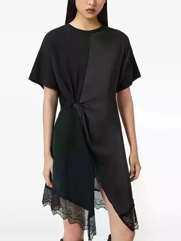 ALLSAINTS Lace-trim Twisted Dress