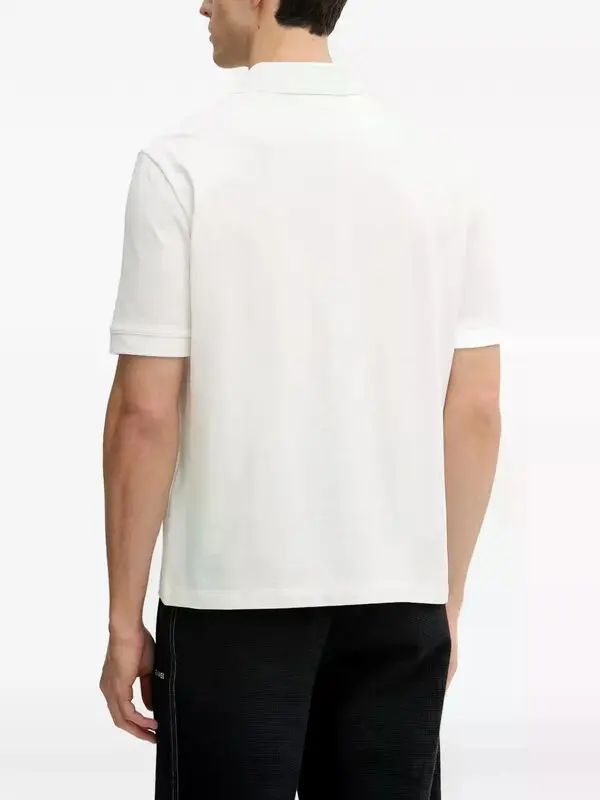 Armani Exchange Logo-embroidered Piqué Polo Shirt