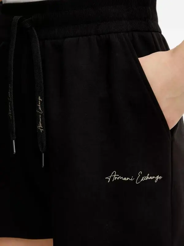 Armani Exchange Logo Embroidered Drawstring Shorts
