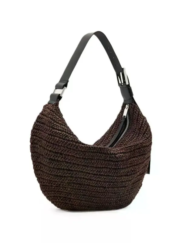 ALLSAINTS Luna Leather-strap Shoulder Bag - Brown