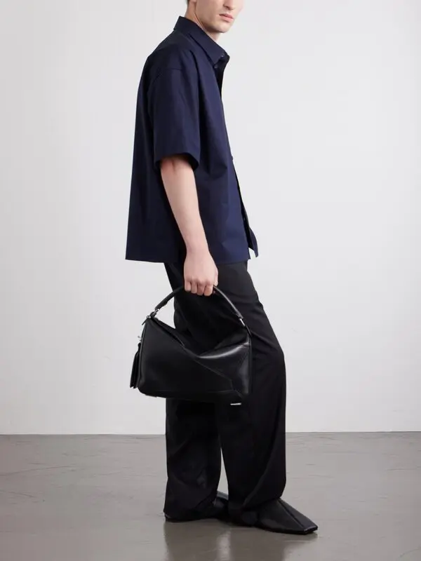Loewe Puzzle Featherlight Large Leather Messenger Bag