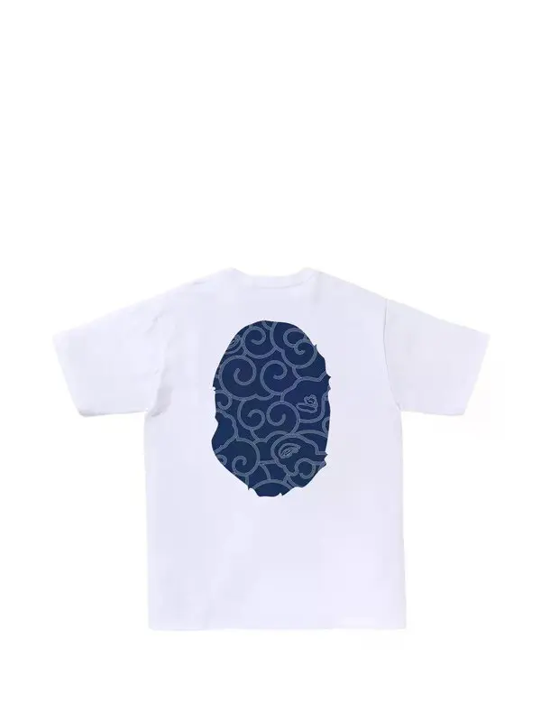 A BATHING APE Japanese Cloud Camo Big Ape Head T-shirt