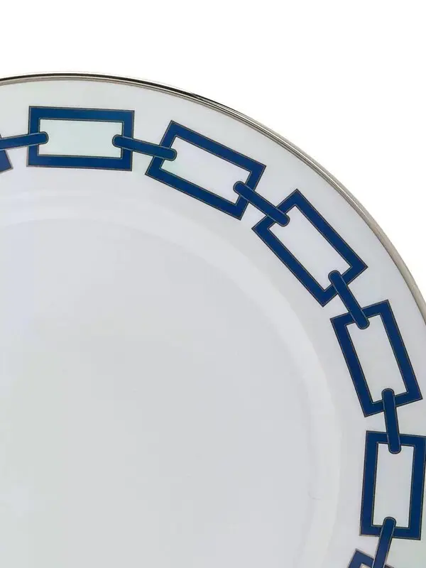 GINORI 1735 Catene Chain-link Flat Plate - White