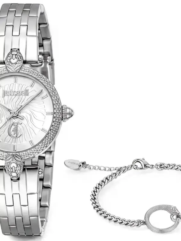 Just Cavalli 28mm Round Dial Watch With Link Bracelet