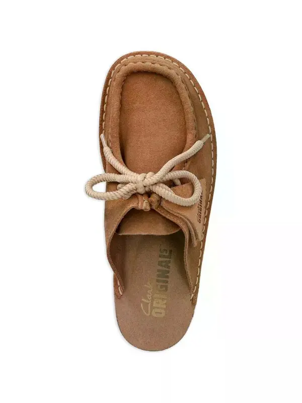 Clarks Wallabee Cup Lace-up Mules