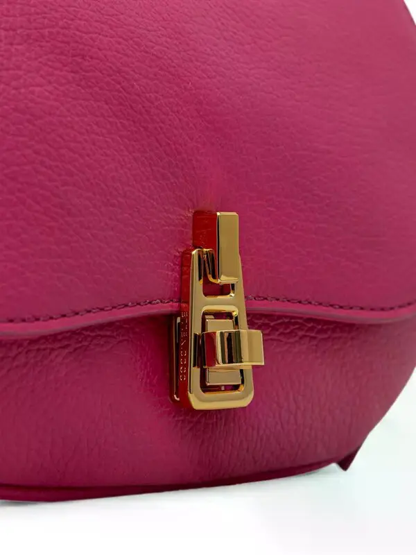 COCCINELLE Grained Leather Shoulder Bag