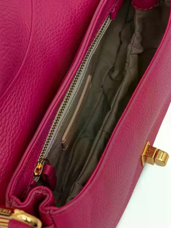 COCCINELLE Grained Leather Shoulder Bag