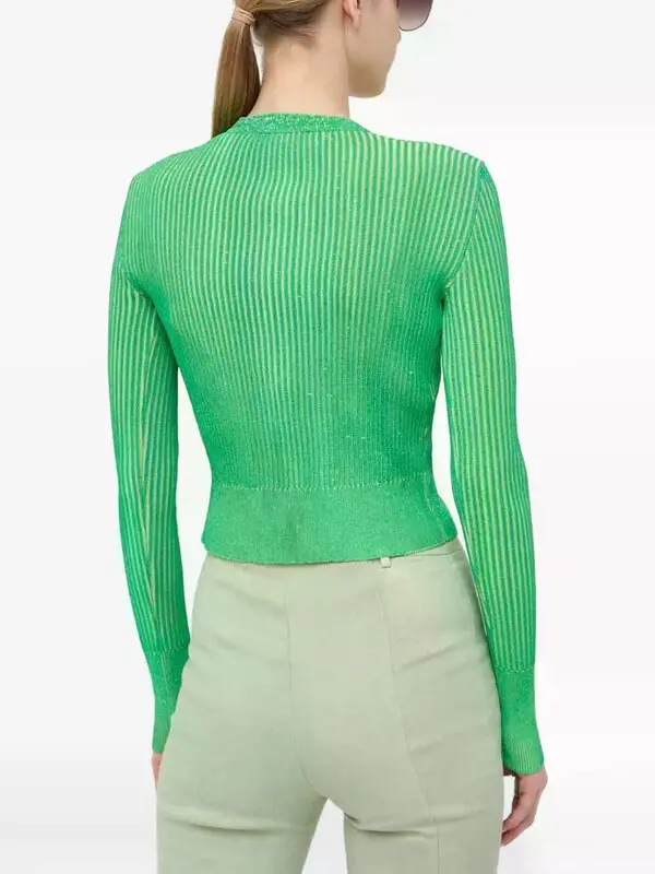 Beatrice B Ribbed Knit Crystal Embellished Cardigan
