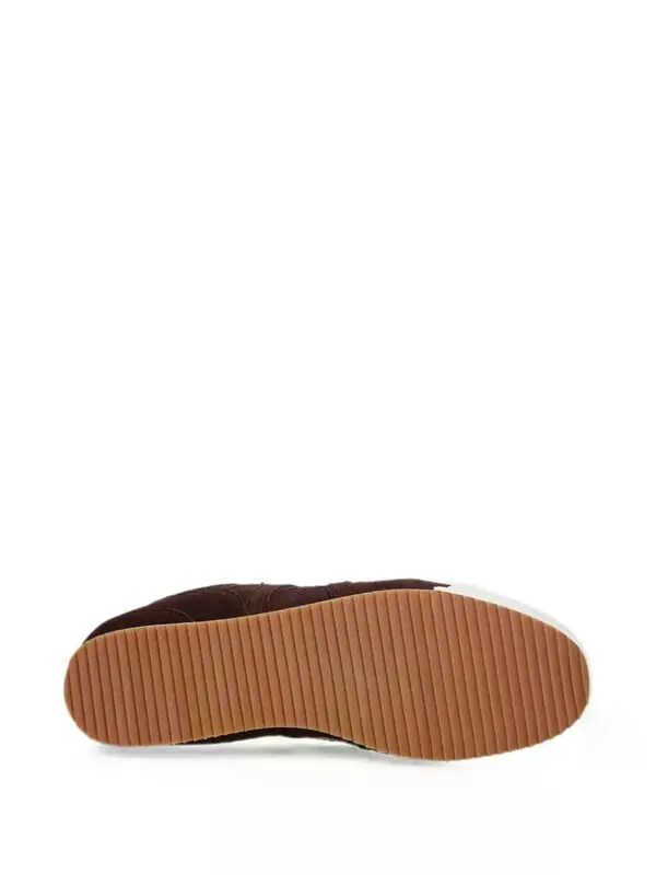 Armani Exchange Logo-appliqué Suede Sneakers