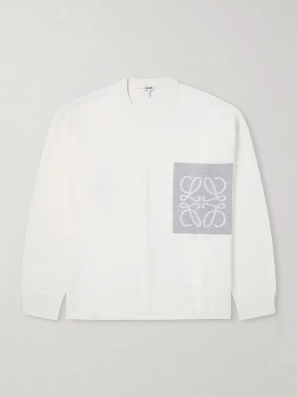 Loewe Anagram-intarsia Knitted Sweater