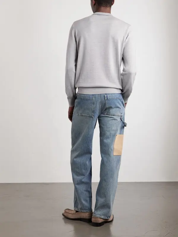Loewe Anagram-embroidered Wool-blend Sweater